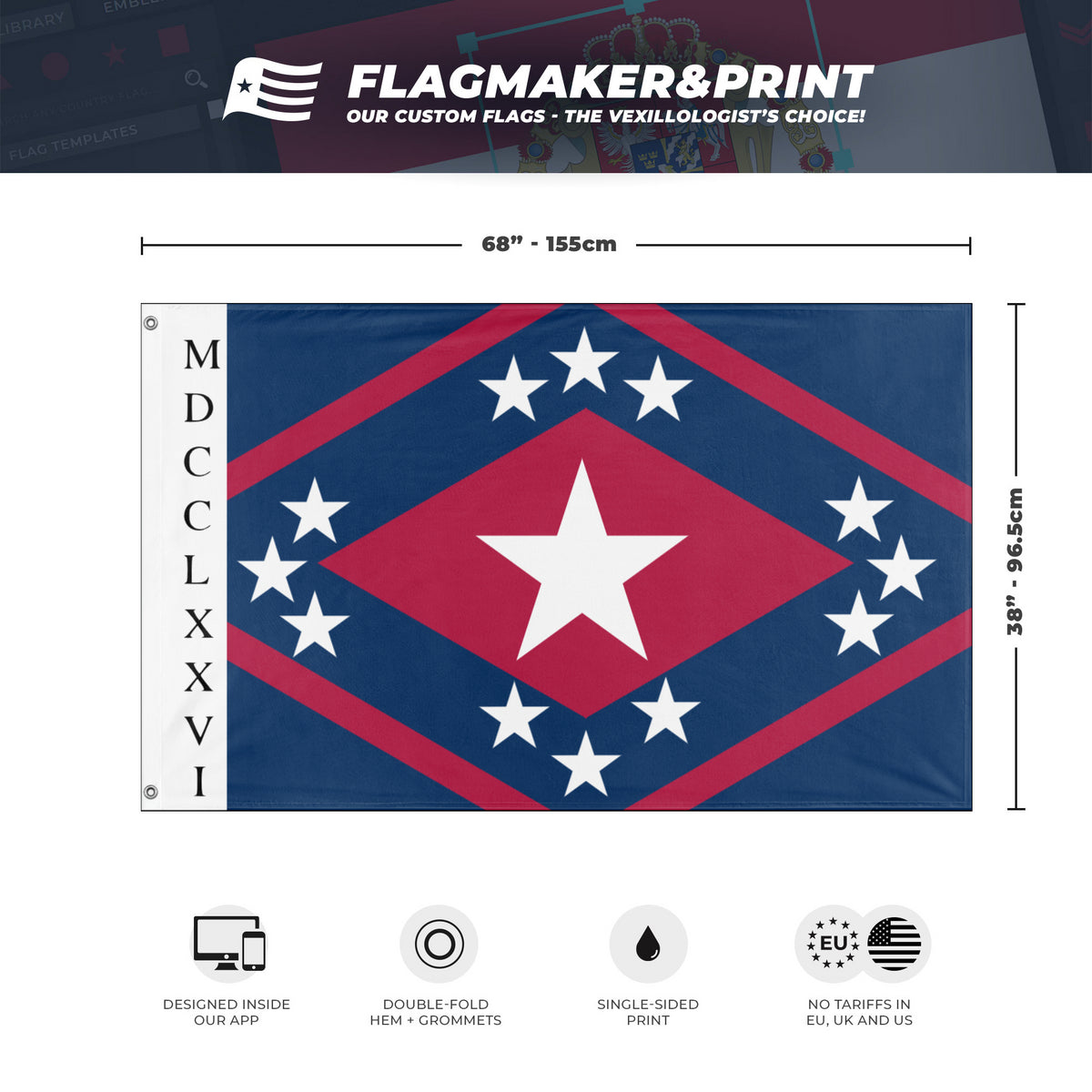 Flag of the United States of America flag (Daniel) – Flagmaker & Print