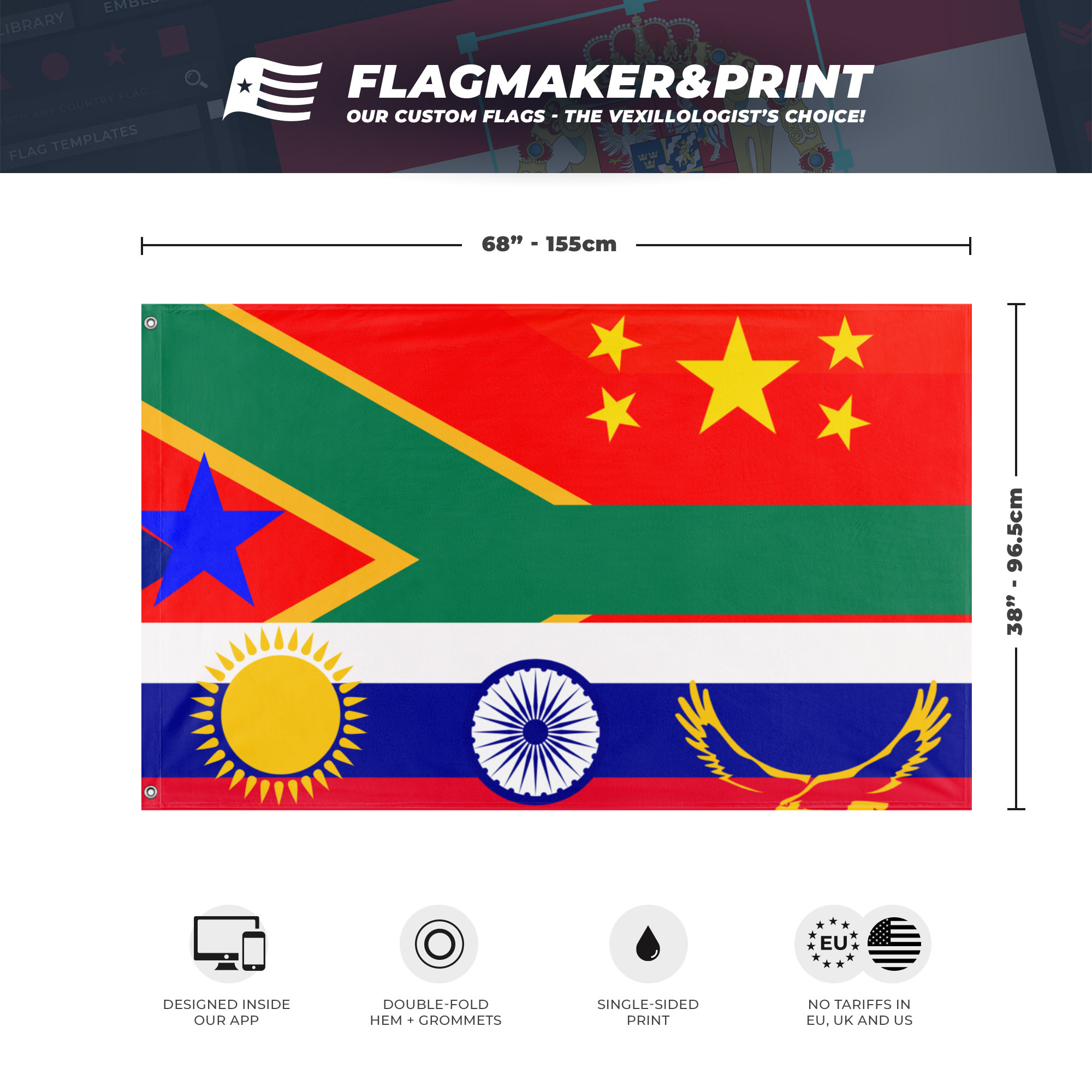 BRICS flag (The British Empire Army) – Flagmaker & Print