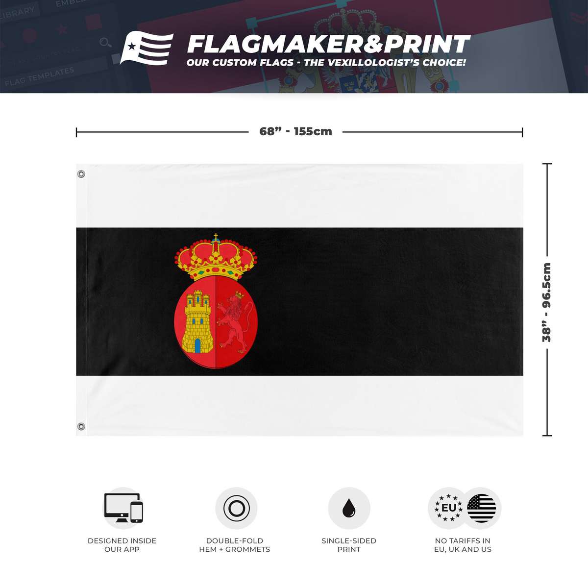 Rebel Spain flag (Flag Mashup Bot) – Flagmaker & Print