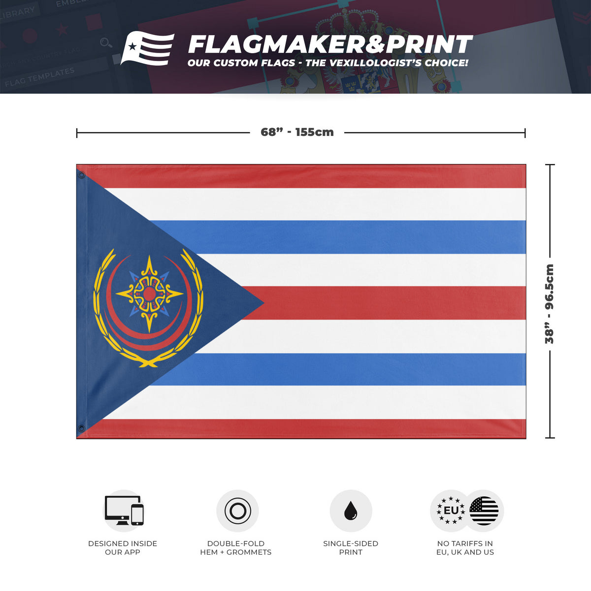 Araguium flag (Isaac Thomas Riley) (Hidden) – Flagmaker & Print