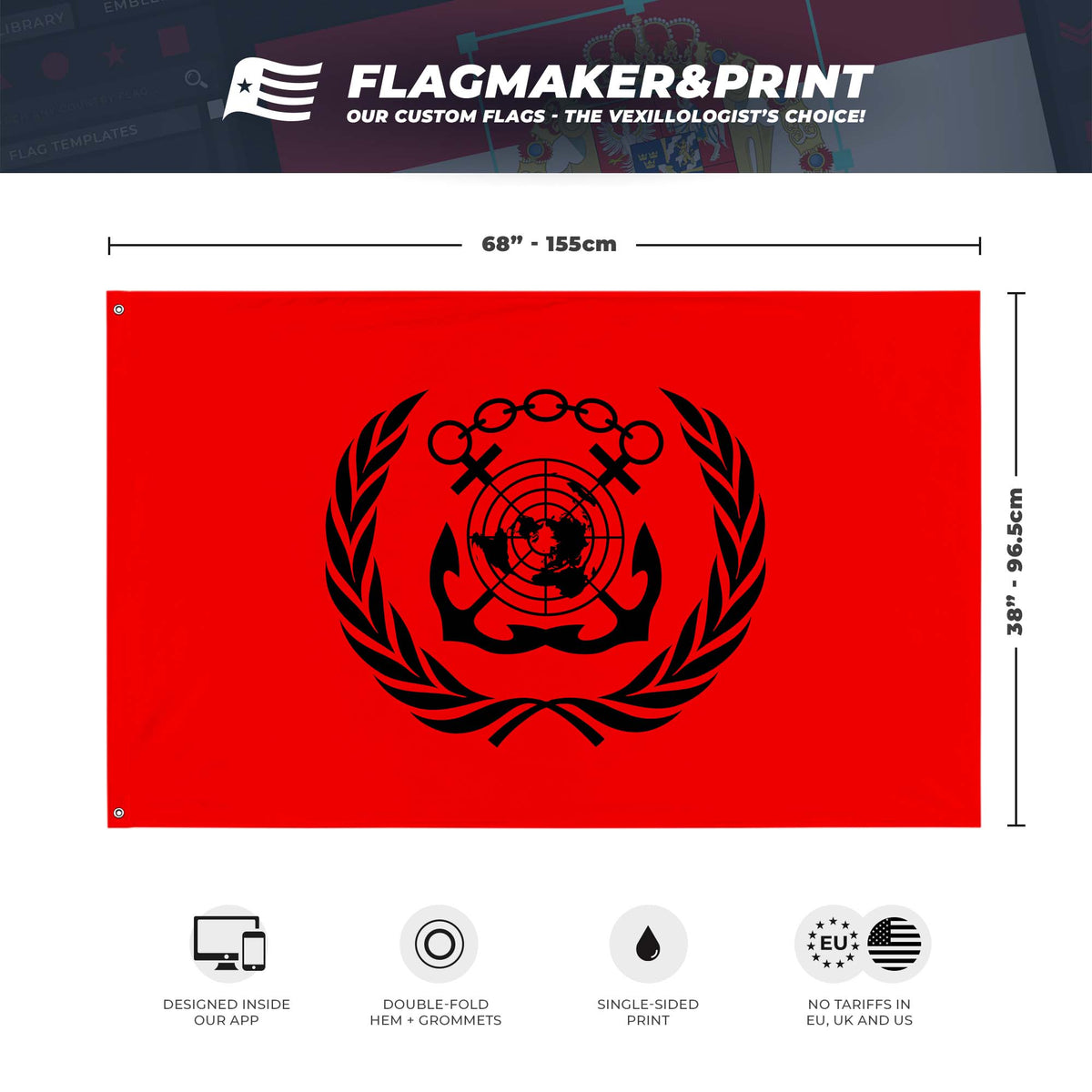 International Maritime Anarchism flag (Flag Mashup Bot) – Flagmaker & Print
